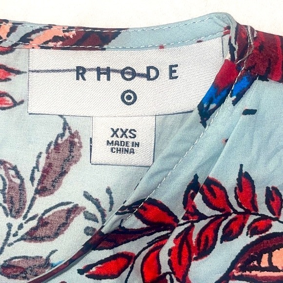RHODE | Dresses | Rhode X Target Size Xxs Leafy Floral Print Cutout ...